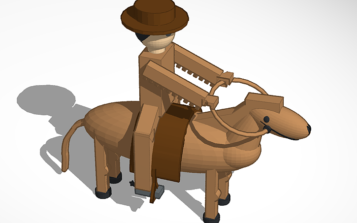 3D design cow-boy - Tinkercad