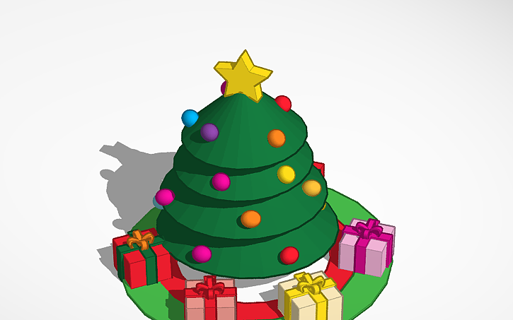 3D design Christmas Tree - Tinkercad