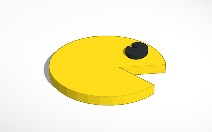 3D design Pacman - Tinkercad