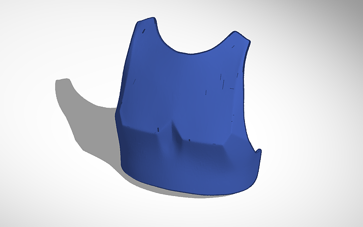 3D design Senate guard Chestplate - Tinkercad
