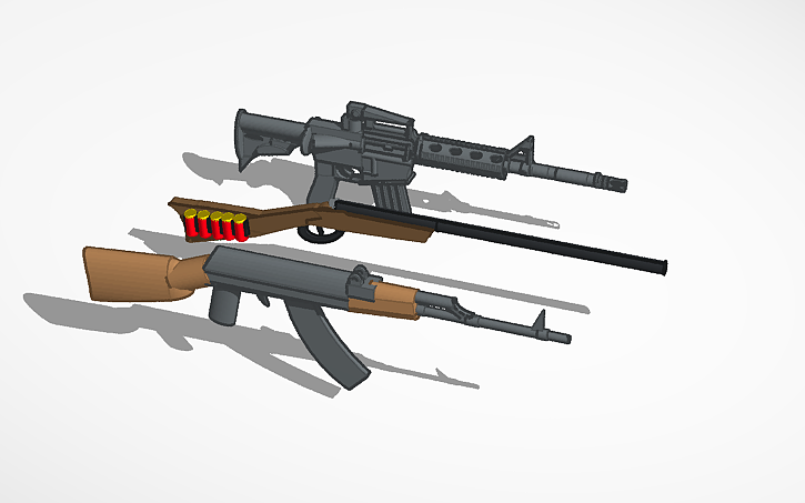 3D design Shotgun - Tinkercad