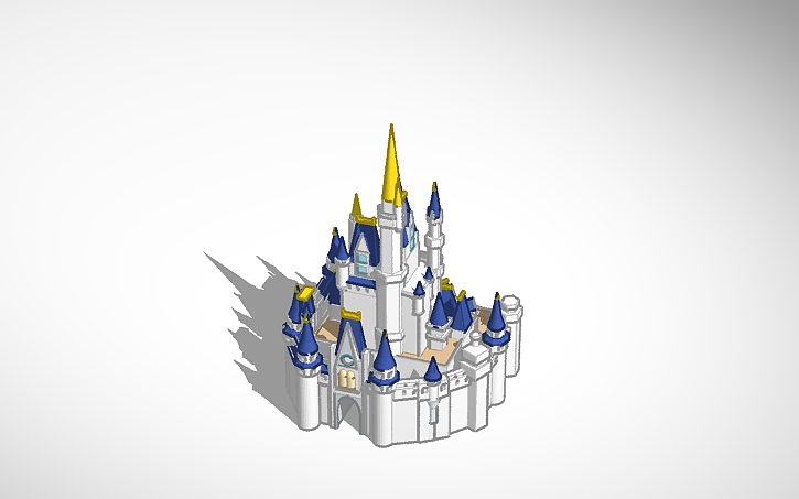 3D design Walt Disney World Cinderella Castle October 1st, 1971 ...