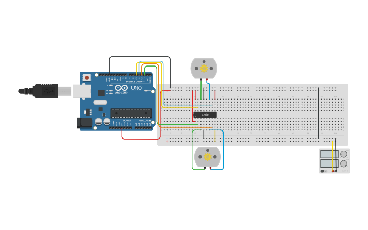 Circuit design movimiento de motor con Arduino, Haylin Tatiana ...