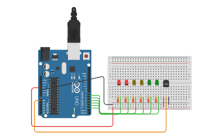 Circuit design Sensor Suhu TMP36 | Tinkercad Circuit design Sensor Suhu TMP36 | Tinkercad