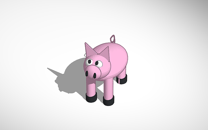 3D design Pig - Tinkercad