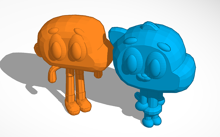 3D design The Amazing World of Gumball - Tinkercad