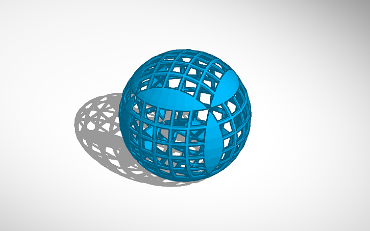 3d Design Perforated Sphere Tinkercad