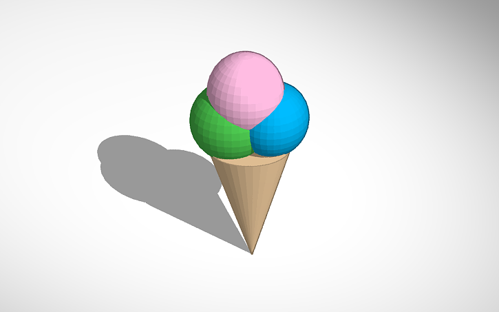 3D design Ice cream | Tinkercad