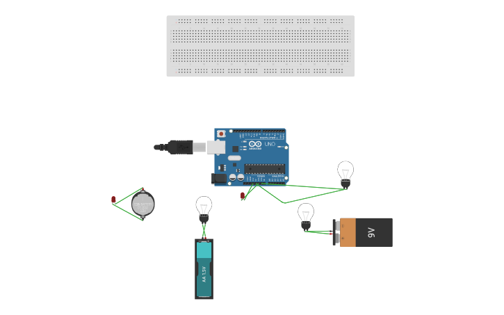 Circuit Design Basic Arduino With Lights Tinkercad