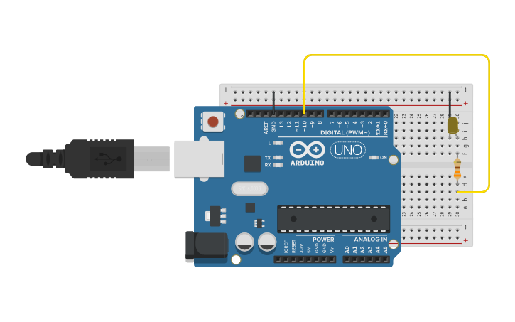 Circuit design LED_intensidad_variable | Tinkercad