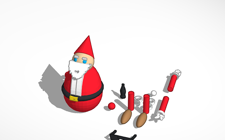 3D design santa - Tinkercad
