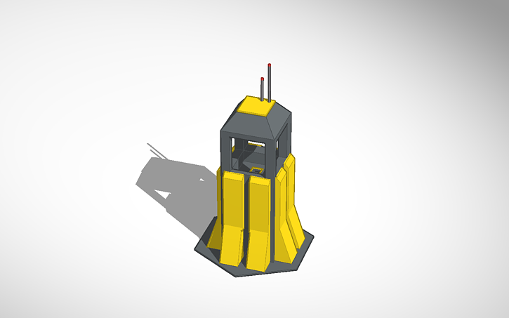3D design Sniper Tower - Tinkercad