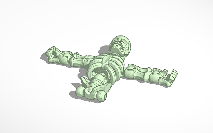 3D design Skeleton T-Pose | Tinkercad