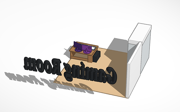 3D design Gaming Room - Tinkercad