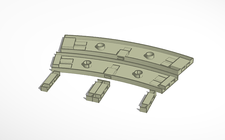 3D design 1/30 Narrow Outer Shoulder for 180x180 printbed - Tinkercad