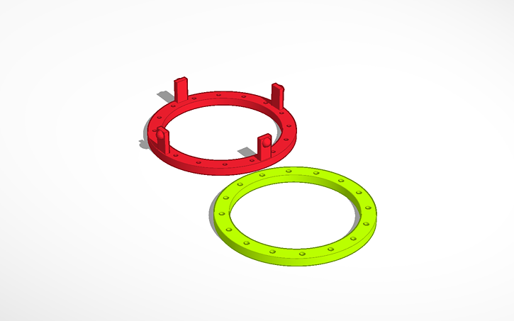 3D design Both rings of Solar filter 80mm telescope - Tinkercad