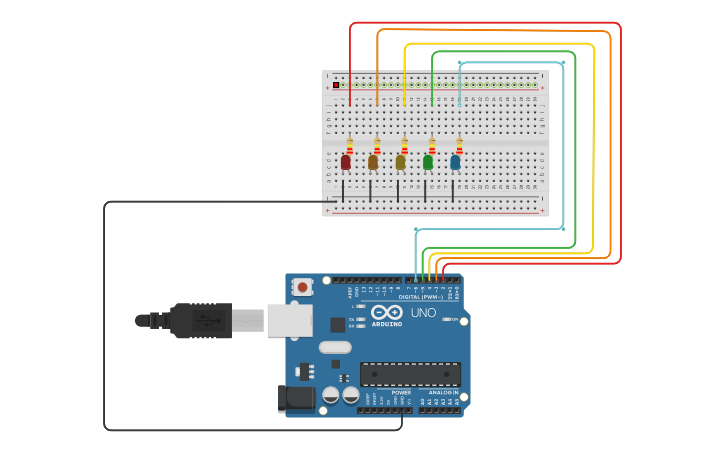 Circuit design led blink - Tinkercad