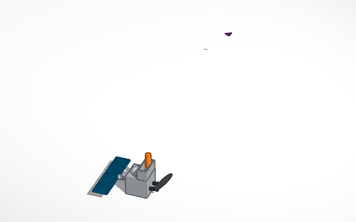 3D design Space Craft Model - Tinkercad