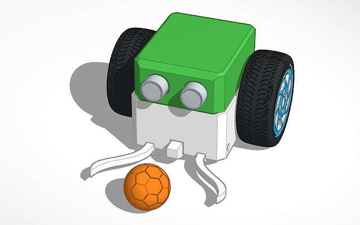 3D design Otto Football robot - Tinkercad