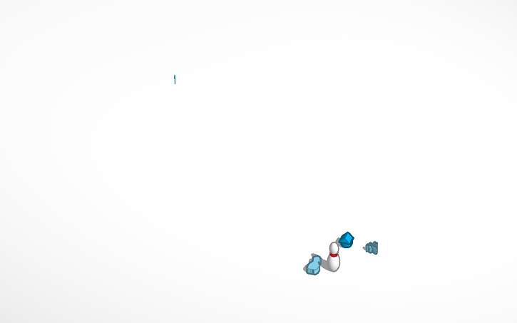 3D design Tenpin bowling pin - Tinkercad