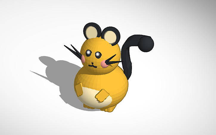 3D design Dedenne - Tinkercad