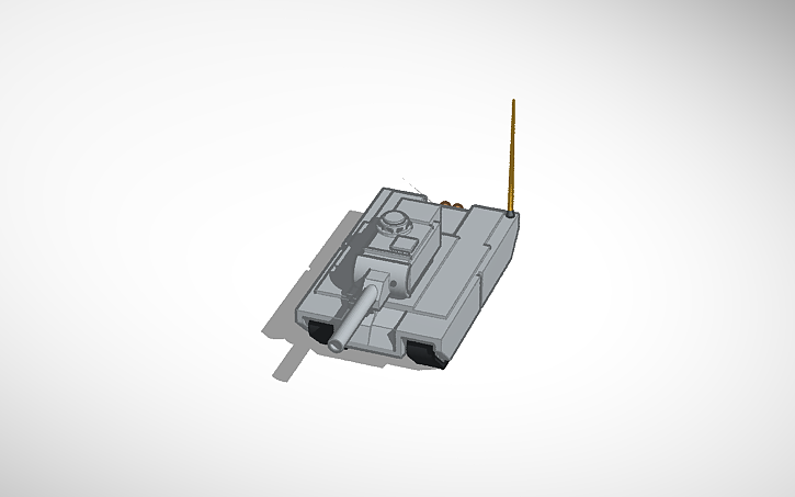3D design Detailed tank - Tinkercad