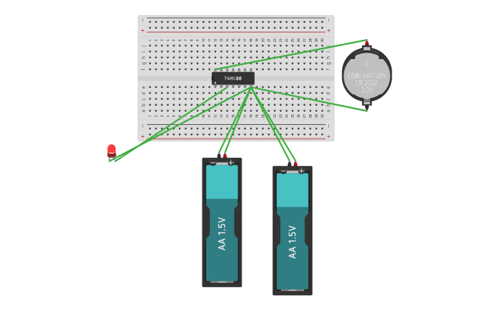 Circuit design NAND gate verfication - Tinkercad