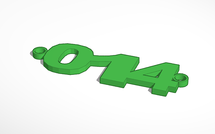 3D design numbers - Tinkercad