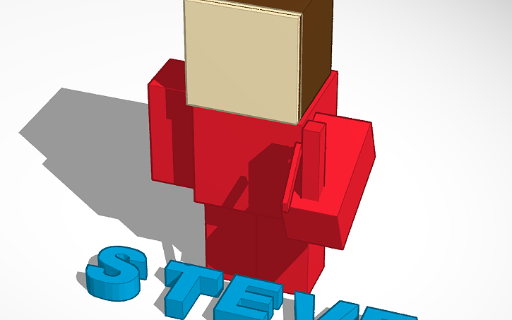 3D design steve | Tinkercad