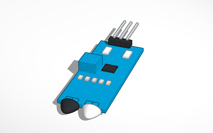 3D design ir sensor - Tinkercad