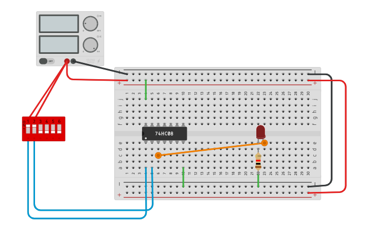 Circuit design EXP 1-[AND GATE] | Tinkercad