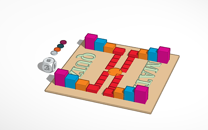 3d Design Tablero Math Quiz Tinkercad