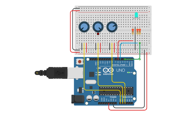 Circuit design atividade 3 | Tinkercad