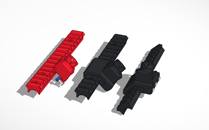 3D design HK416 iron sight 45° adapter ~concept~ | Tinkercad