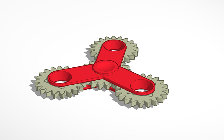 3D design Gear spinner - Tinkercad