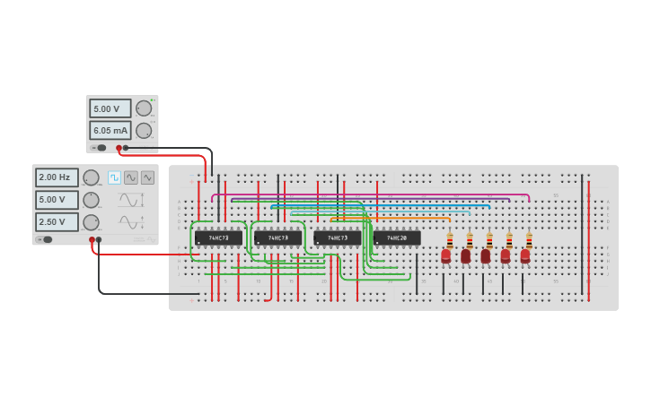 Circuit Design Counter Mod 30 Asynchronous Up Jk Flip Flop Tinkercad