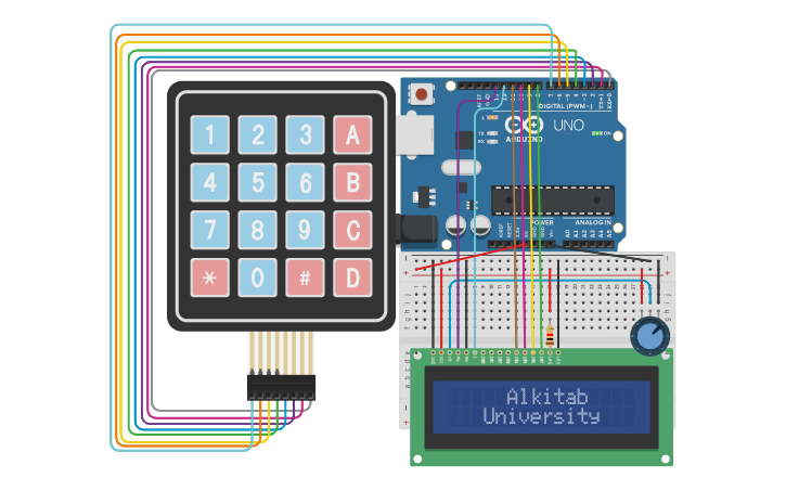 Circuit Design Keypad Tinkercad
