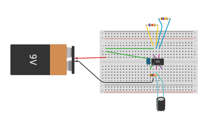 Circuit Design Blinking Light Tinkercad