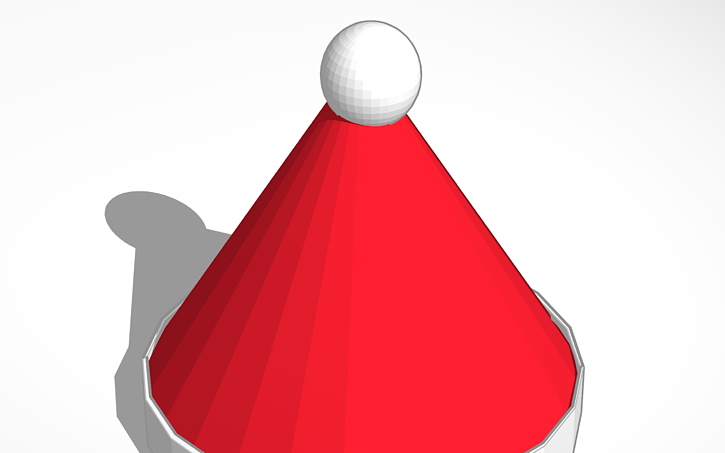 3D design Santa's Hat - Tinkercad