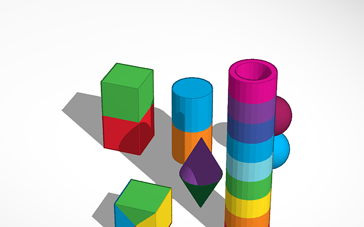 3D design using shapes to make shapes | Tinkercad