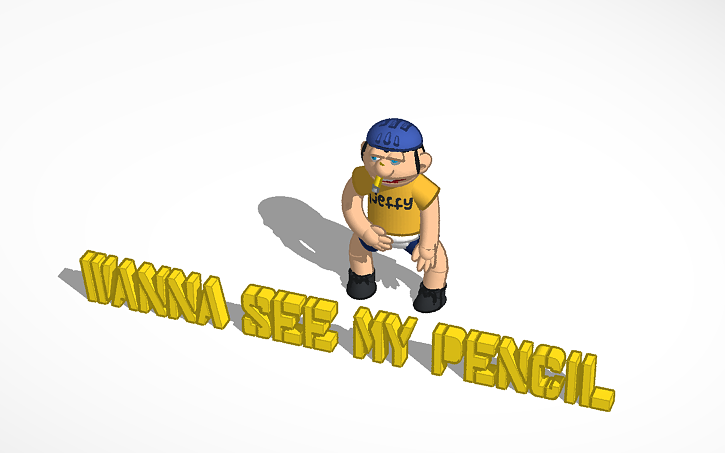 3D design Jeffy - Tinkercad