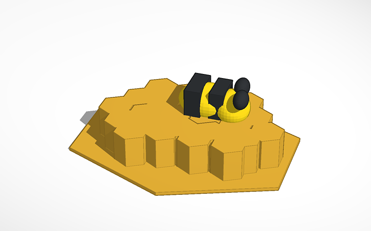 3D design A BEE HIVE - Tinkercad