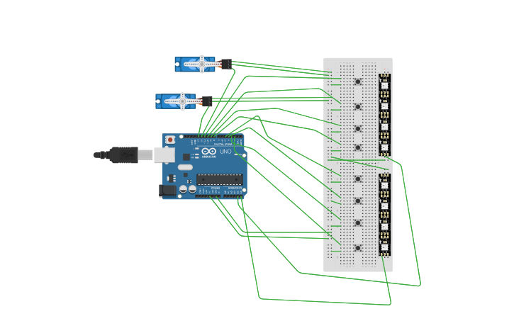 Circuit design Elevator 3 - Tinkercad