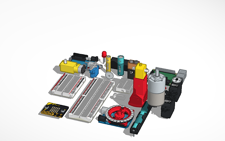 3D design Electric circuit - Tinkercad