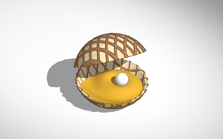 3D design Clam #OnSuchAFullSea #Animals - Tinkercad