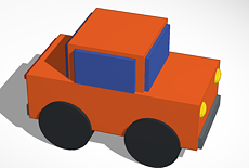3D design Easy car edit 1 | Tinkercad
