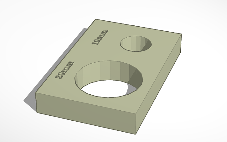 3D design holes - Tinkercad