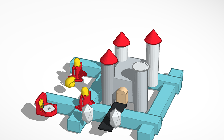 3D design zamek | Tinkercad