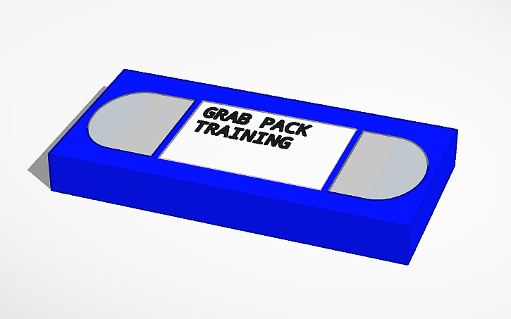 3D design VHS Tapes Poppy Playtime Chapter 1: Grab Pack Training ...