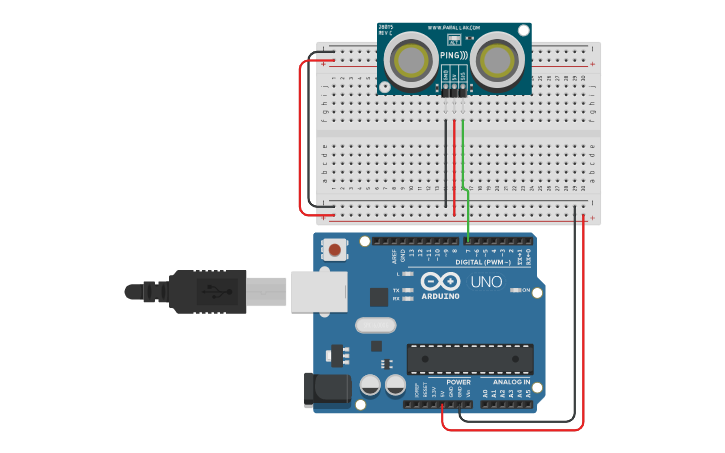 Circuit Design Measure Distance Tinkercad